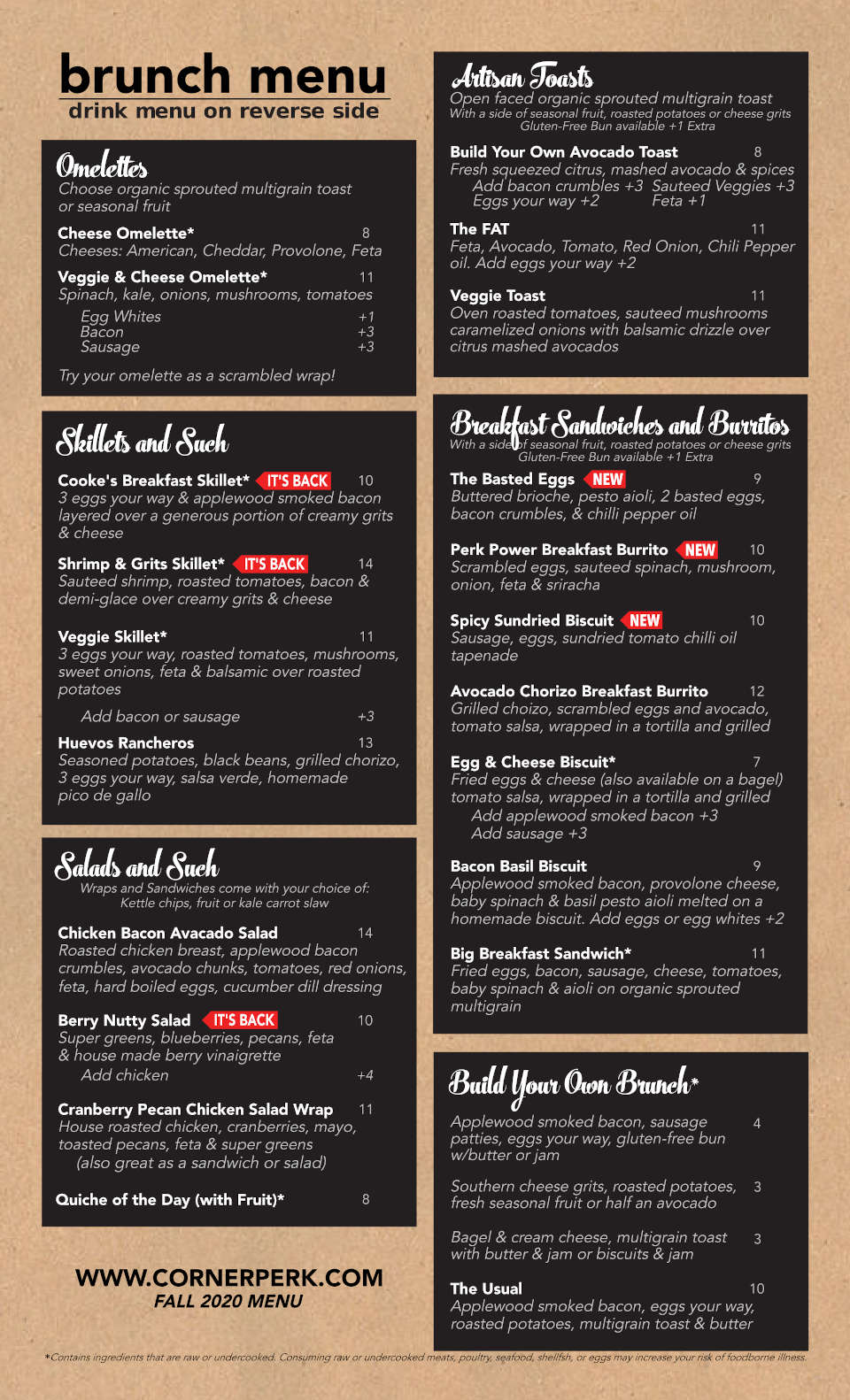 Corner Perk Brunch Cafe – Exceptional Experiences and Artfully Crafted ...