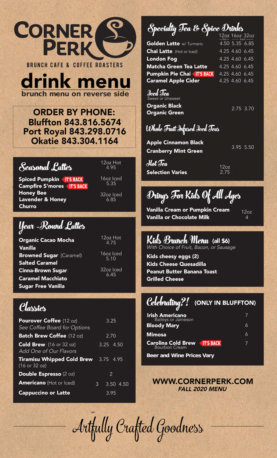 Corner Perk Brunch Cafe – Exceptional Experiences and Artfully Crafted ...